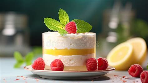 Tasty Delicious Lemon Cream Cupcake With Lemon Zest Stock Illustration