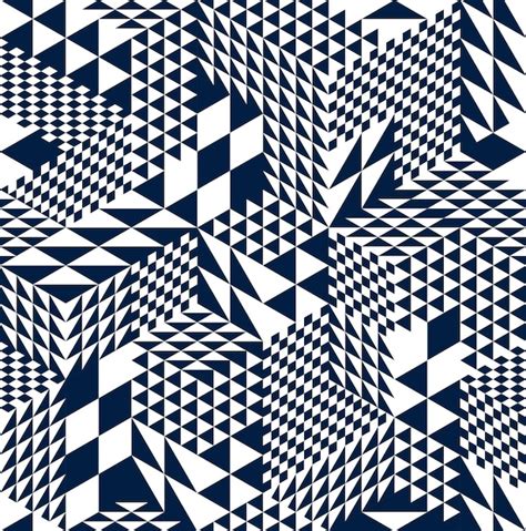 Premium Vector Geometric 3d Seamless Pattern With Cubes Rhombus And Triangles Boxes Blocks