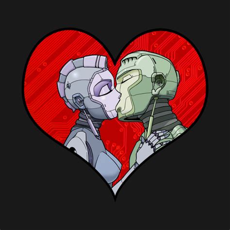 Robots In Love Robots In Love T Shirt TeePublic