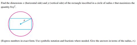 Dont Understand Question Optimization Rcalculus