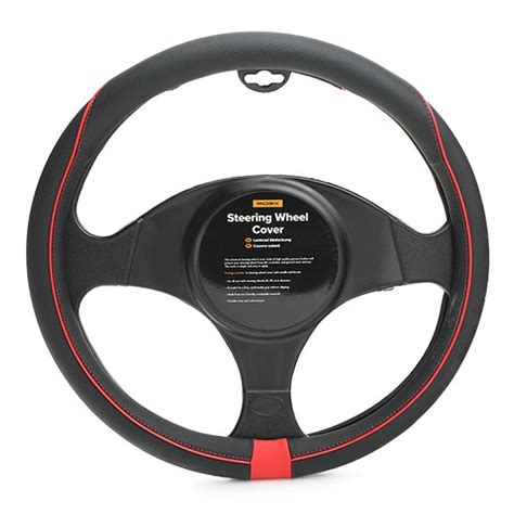 4791A0010 RIDEX Lenkradbezug Rot, schwarz, Ø: 37-39cm, PP (Polypropylen ...
