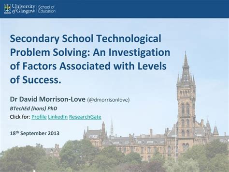 technological problem solving seminar ppt