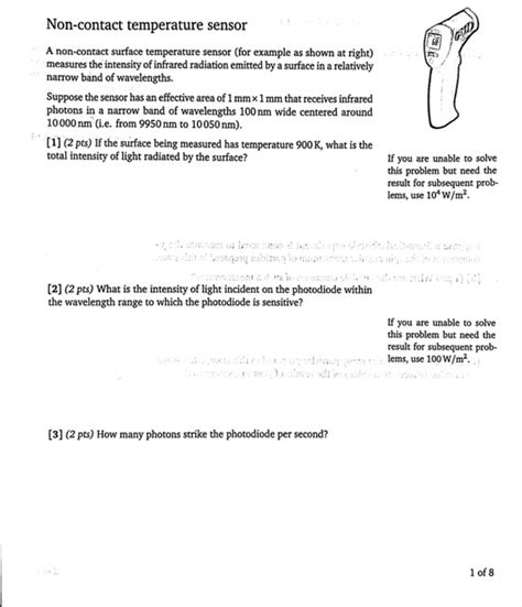 Solved Ad Non Contact Temperature Sensor A Non Contact Chegg