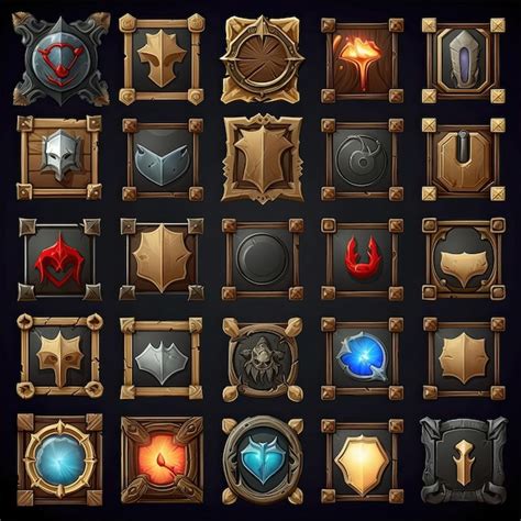 Premium Photo Empty Frame Medieval Ai Generated