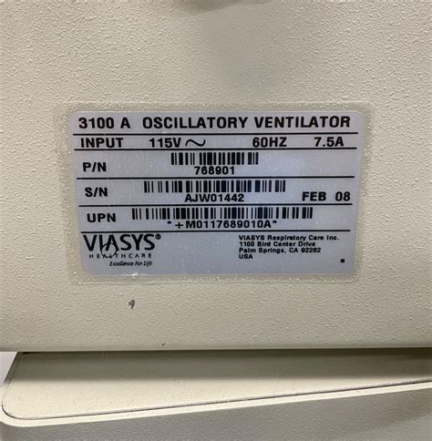 Carefusion Sensormedics 3100a High Frequency Oscillatory Ventilator Medical For Sale Online Ebay