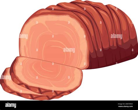 Slice Meat Icon Stock Vector Image Art Alamy