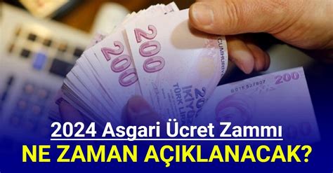 2024 asgari ücret ne zaman açıklanacak