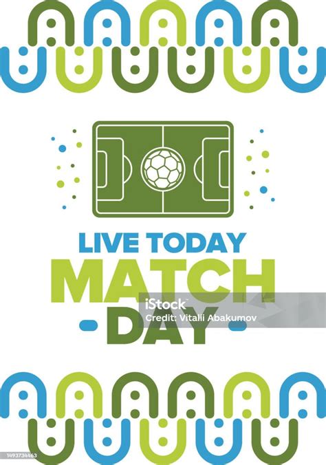 축구 경기의 날 경기의 날 푸볼 피치와 공 세계 선수권 대회와 유럽 컵 리그 플레이오프 정규 시즌 결승전 스포츠 포스터 벡터 일러스트 레이 션 Championship에 대한