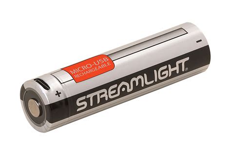 STREAMLIGHT 18650 Battery Size Lithium Ion USB Rechargeable Battery