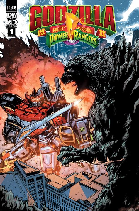 Godzilla Vs Mighty Morphin Power Rangers II From IDW Boom In March