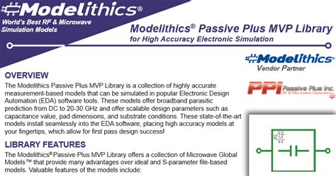 Modelithics Passive Plus MVP Model Listing Modelithics Inc