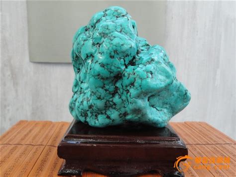 绿松石原石摆件 原石摆件 阿富汗玉原石摆件 大山谷图库