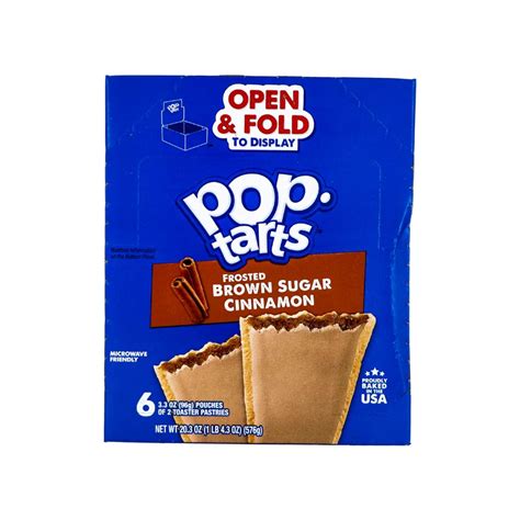 Kelloggs Pop Tarts Frosted Brown Sugar Cinnamon 6 Count 352 Oz