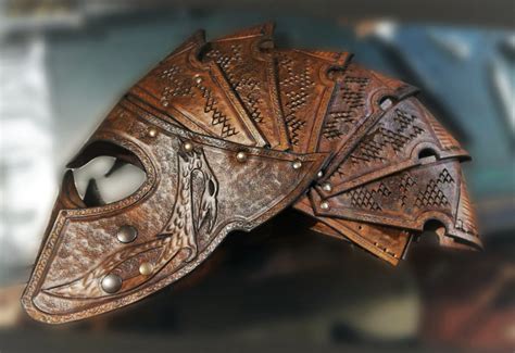 Leather Helmet Medieval With Removable Mask Warrior Fighter Etsy