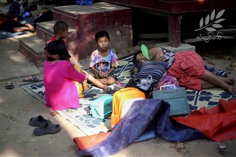 မြဝတီ စစ်ဘေးရှောင်များတွင် ကလေးငယ် အများအပြားပါဝင် သံလွင်ခက်