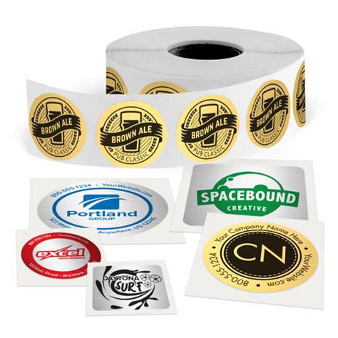 Custom Foil Label Printing Labels On A Roll Mines Press