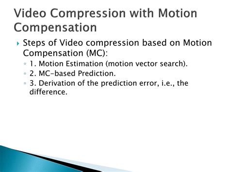 ppt video compression powerpoint presentation free download id 1575842
