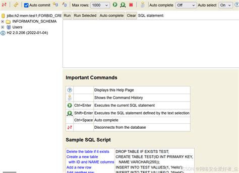 H2database未授权访问漏洞复现 Cve 2022 23221 Csdn博客