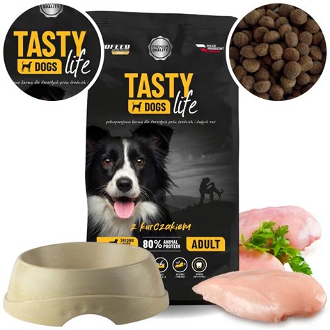 Karma Dla Psa 15kg BIOFEED Tasty Life Z Kurczakiem 15kg Miska 750ml