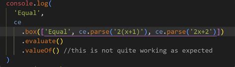 Isequal Ce Box Equal Lhs Rhs Evaluate Issue Cortex Js