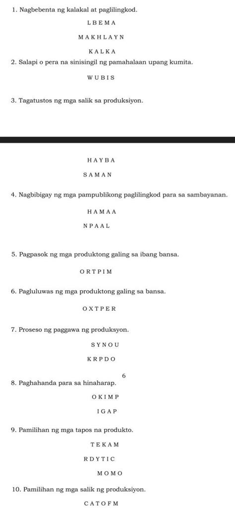 GAWAIN Game Ka Na Ba Panuto Ayusin Ang Mga Titik Sa Loob Ng Kahon Upang Makabuo Ng Mga