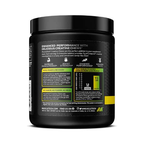 Buy Muscletech Creatine Chews Citrus Burst Chewable Tab 90s Online At Best Price In The Uae