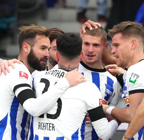 Erster Erfolg seit drei Monaten Hertha BSC feiert erlösenden Sieg über