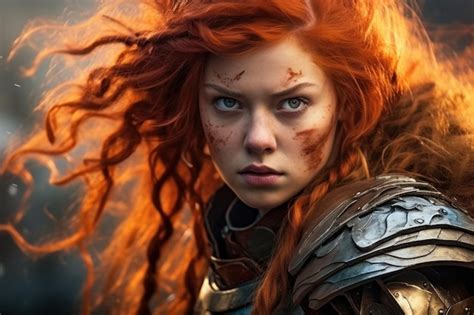 Premium Ai Image A Person With Red Hair