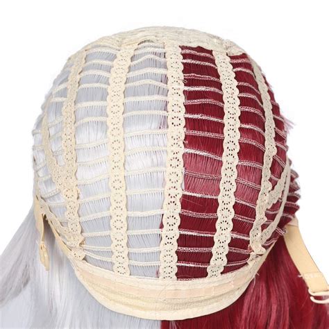 Buy Lzt Long Straight Silver Red Female Cosplay Wig Halloween Costume
