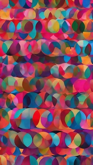 Premium Photo Unique Circles Rectangles Colorful Art Background