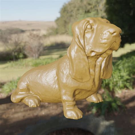 Basset Hound 3d Print 3d Model 3d Printable Cgtrader