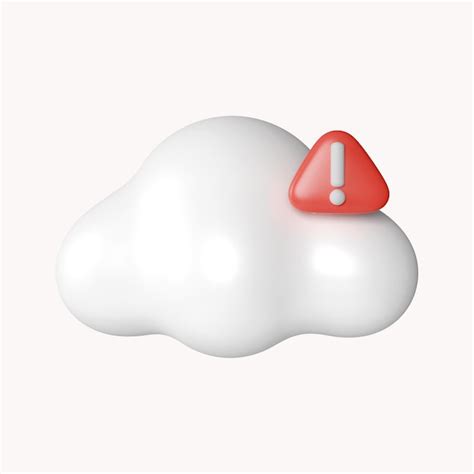 Premium Psd 3d Cloud Computing With Cross Sign Icon Isolated On White