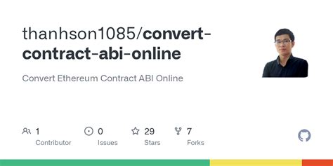 Github Thanhson1085convert Contract Abi Online Convert Ethereum