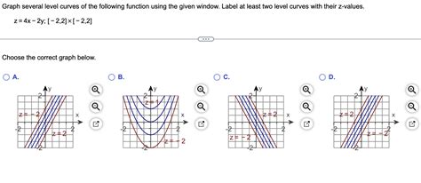 Solved Graph Several Level Curves Of The Following Function