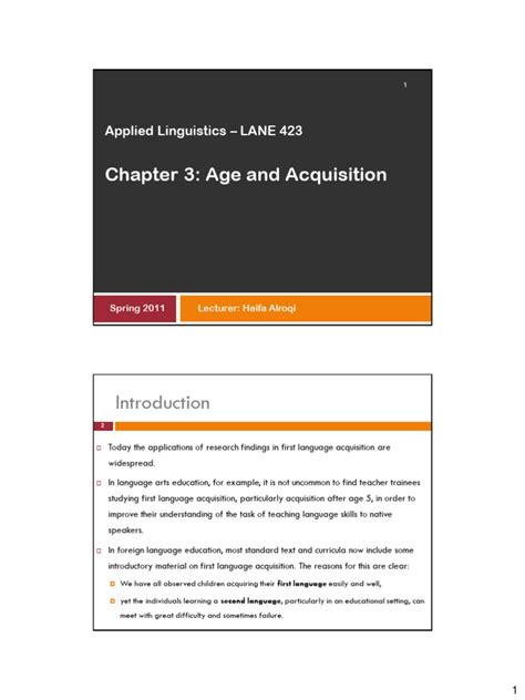 chapter 3 2 slides pdf second language acquisition language