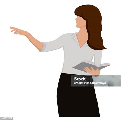 하얀 배경에 책을 들고 손을 든 얼굴 없는 소녀 학습 개념 비즈니스 개념 벡터 이미지 공란에 대한 스톡 벡터 아트 및 기타 이미지 공란 공부 교사 교육 관련 직업