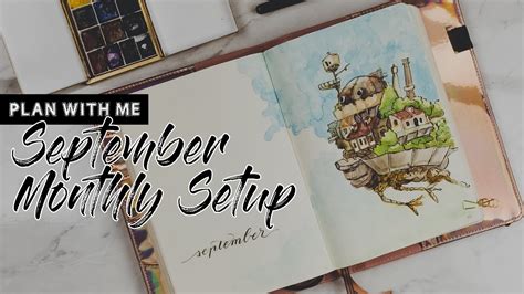 Plan With Me September Bullet Journal Setup Youtube