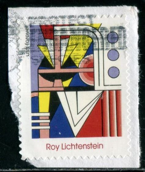 5793 Us 63c Roy Lichtenstein Sa Used On Paper United States