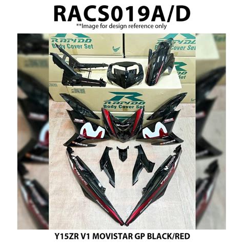 Cover Set Rapido Yamaha Y Zr V V Movistar Gp Black Red Ysuku Accessories Motor Y Coverset