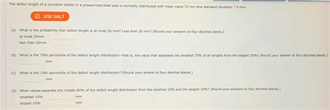 Solved The Defect Length Of A Corrosion Defect In A