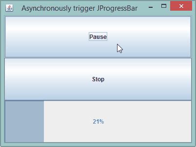 Java How To Asynchronous Trigger JProgressBar Stack Overflow