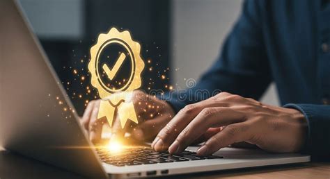 Quality Assurance On Laptop For Business Success And Guarantee Of Best