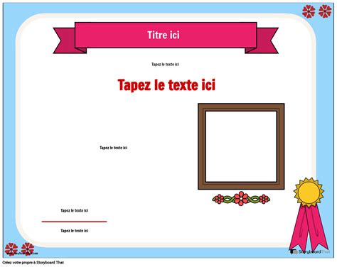 Mod Le De Certificat De R Compense De La Meilleure Maman