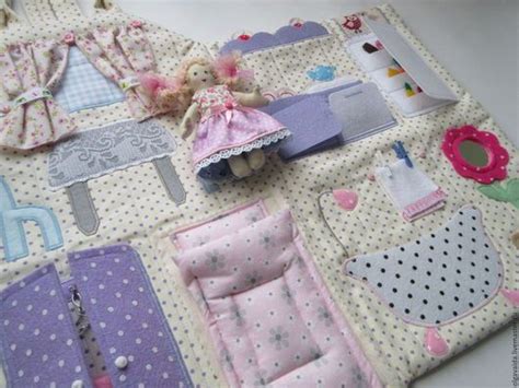 Домик сумочка для куколки купить развивающая игрушка для девочки ручная работа Ярмарка мастеров