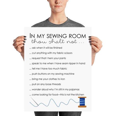 Sewing Room Rules Poster Beginner Sewing Projects Easy Sewing Room Sewing Projects For Beginners