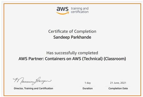 Sandeep Parkhande On Linkedin Completed Aws Partner Training