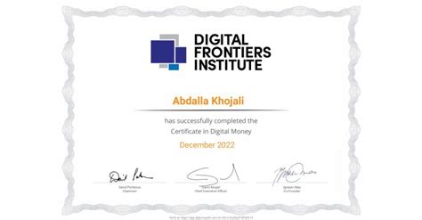 Abdalla Khojali On Linkedin Certificate For Certificate In Digital