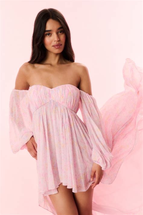 Kataline Floral High Low Dress