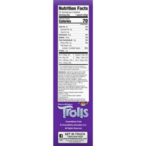 Funables™ Trolls Fruit Flavored Snacks 22 Ct 08 Oz Frys Food Stores