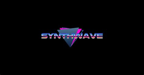 Synthwave Chrome Logo Synthwave Sticker Teepublic